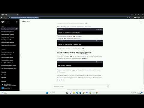 install python on windows powershell