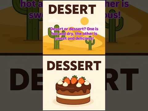 Desert vs Dessert π°π΅ | English Words You Donβt Want to Confuse!