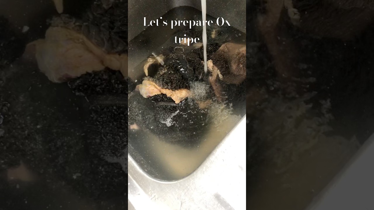 Let’s prepare Ox tripe#chef #cheflife  #culinary #culinarystudent #oxtripe #youngchef