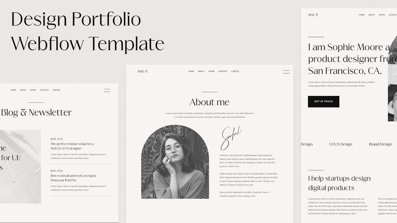 Arte X - Portfolio Webflow Template | BRIX Templates