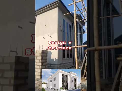 DESIGN VS STRUCTURE #construction #homedesign #luxuryhouse #eleganthomes