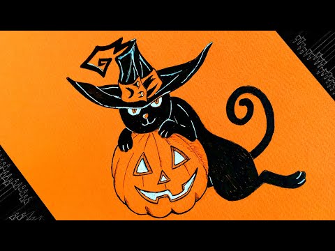 Drawing Blair (cat form) from Soul Eater | Halloween Party 2020 | Drawmeo