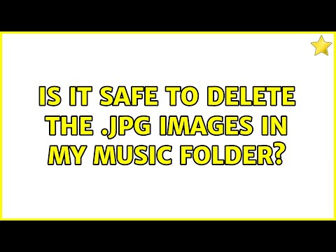 Ubuntu: Is it safe to delete the .jpg images in my music folder?