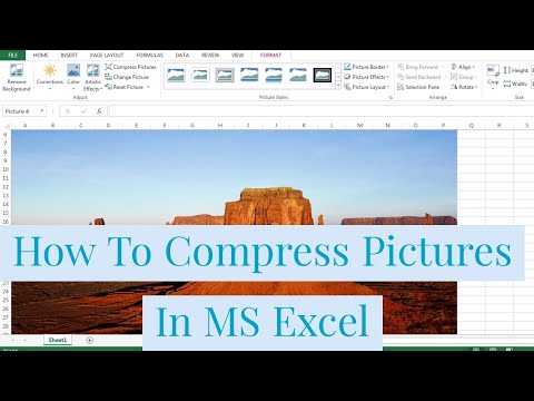 How To Compress Pictures In Microsoft Excel | Compress Image Sizes | compressing picture In Excel