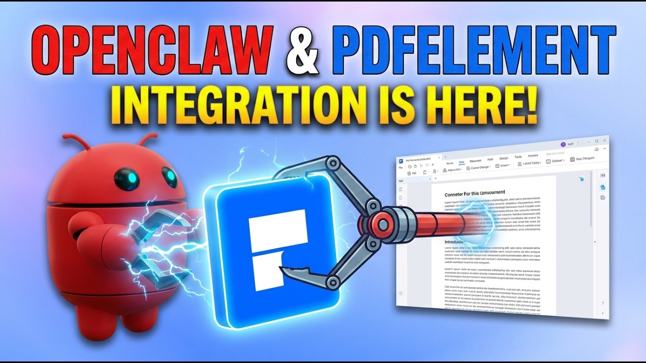 Local AI Automation with OpenClaw + PDFelement (Compress, Convert PDFs)