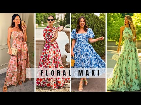 Floral Maxi, Skirt Dresses for Natural older women over 50 60 70 – Elegant Summer Looks