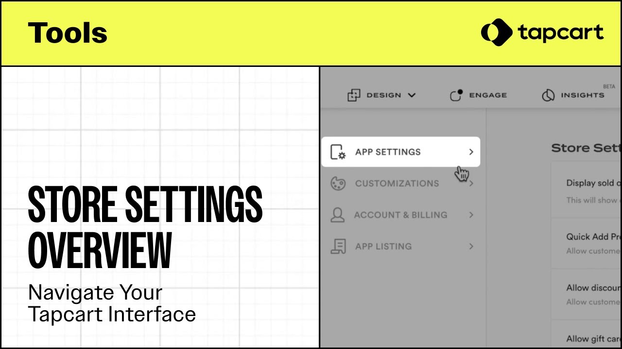 Store Settings Overview
