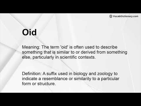 Oid Meaning