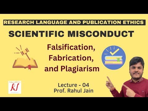 Scientific Misconducts - Falsification, Fabrication and Plagiarism (FFP) | L-04