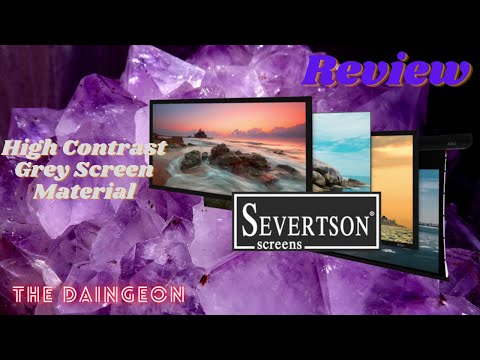 Severtson Screens High Contrast Grey Screen Material using BenQ X3000i 4K Gaming Projector