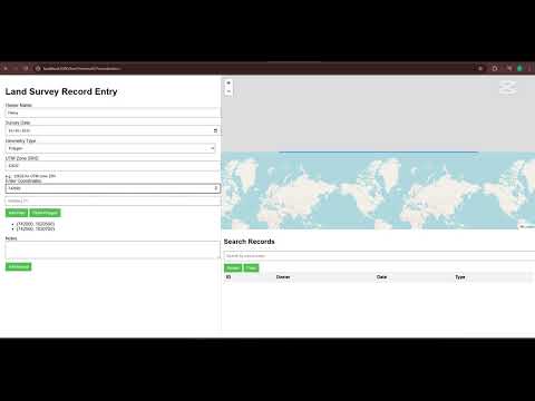From Paper Maps to Web Maps: My First Fullstack GIS Project - A LAND SURVEY REGISTER