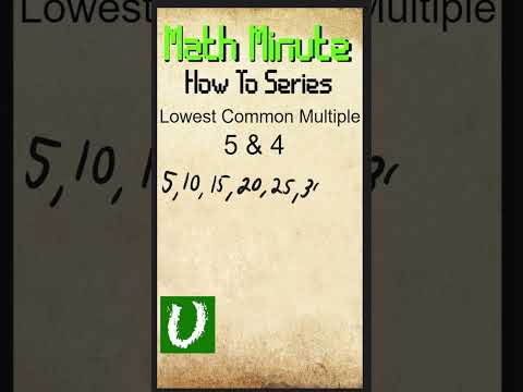How To Find The Lowest Common Multiple | LCM | Lowest Common Multiple #shorts