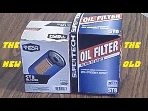 Walmart SuperTech ST8 Oil Filter vs.The Old SuperTech ST8 Oil Filter Cut Open, oil filter review