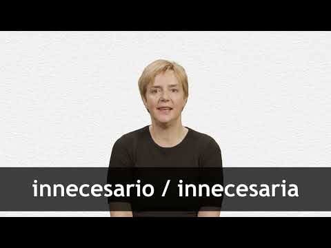 English Translation of “INNECESARIO” | Collins Spanish-English Dictionary