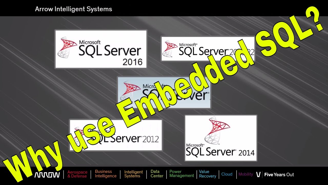 Why Use the Embedded Version of SQL Server?