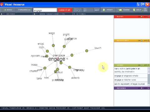 Visual Thesaurus: Interactive Whiteboard