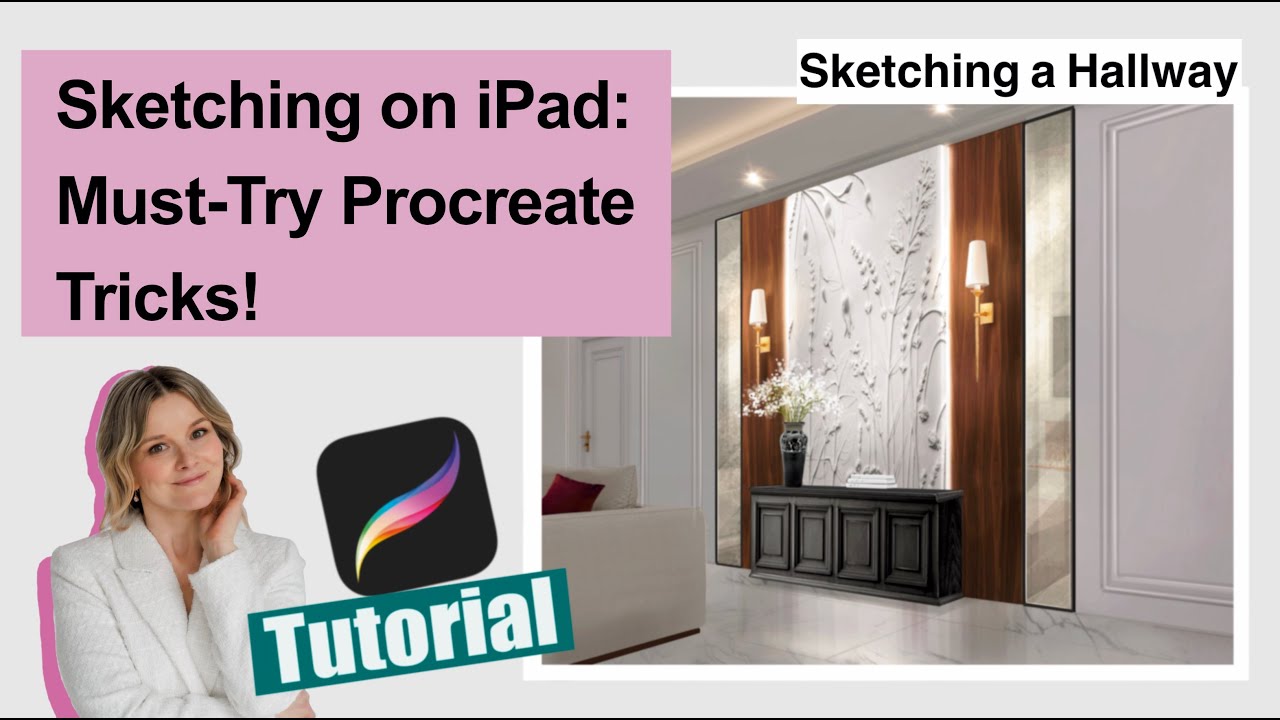 Procreate Tutorial for Interior Designers: Sketching a Hallway