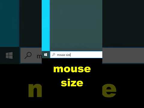 Change Mouse Pointer Size in Windows