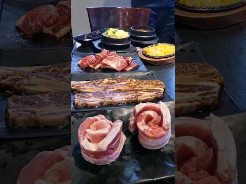 What's for dinner? Korean BBQ in Dallas, Texas 🥩 #shorts #food #BBQ #korea #koreanfood
