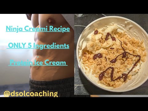 Ninja Creami Recipe - ONLY 5 Ingredients - Protein Ice Cream for Bodybuilders
