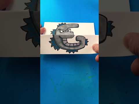 Alphabet Lore Godzilla #shorts #artlandhowtodraw #art #drawing #godzilla #alphabetlore