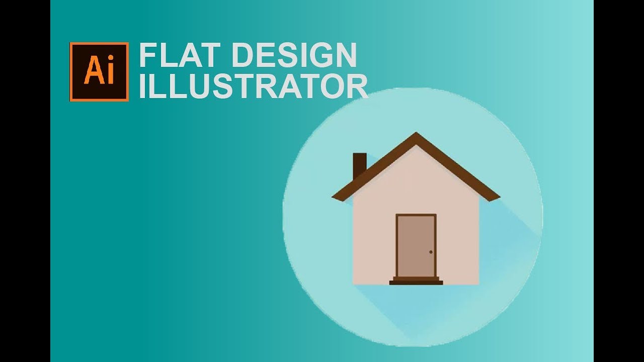 Tutorial Illustrator | Simple Flat Design House