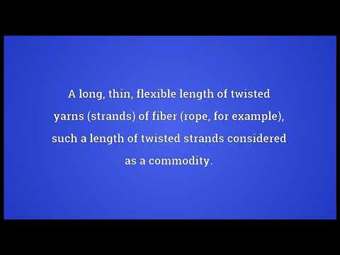 cord meaning in english