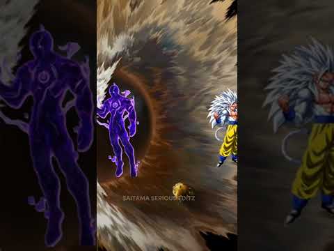 SAITAMA 1 MILLION YEARS TRAINED VS GOKU ALL NON CANNON FORMS #shorts #saitama #goku #dbs #opm