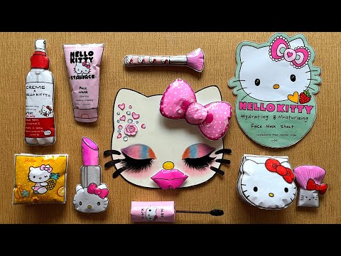 Hello Kitty Makeup and skincare 💅 ASMR 💖 satisfying / NEKEN DANA