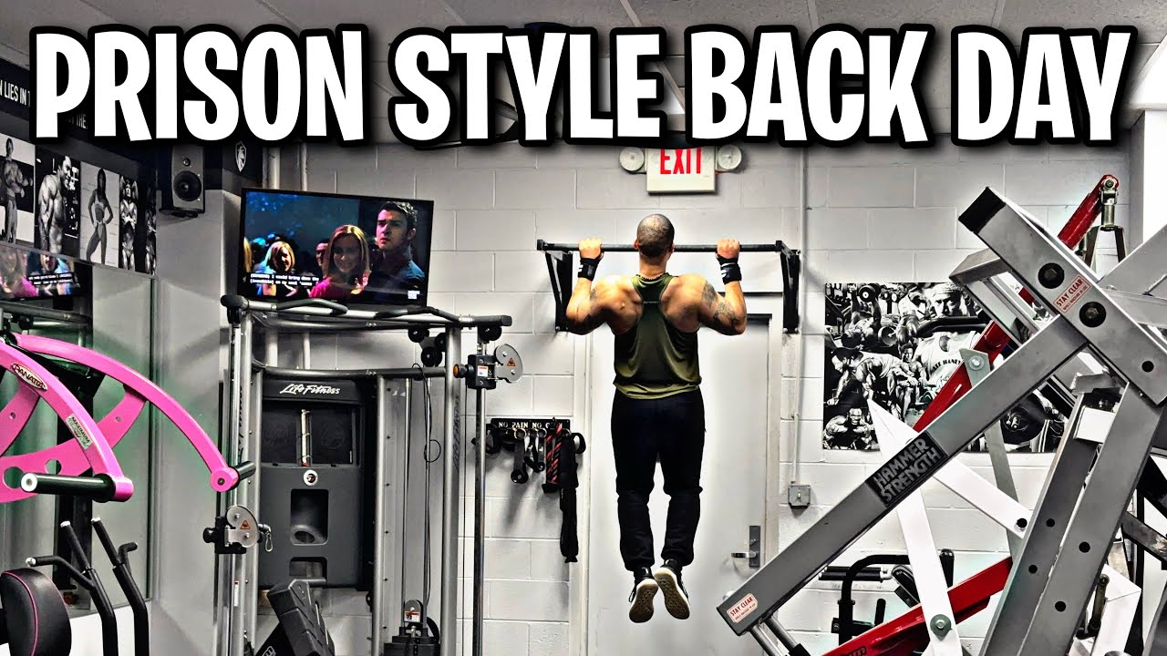 Prison style back workout using only the pull up bar (How many pull ups can you do?