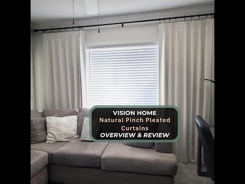 Elevating A Small Space With The Luxury Looking Pleated Curtains By Vision Home - Product Review