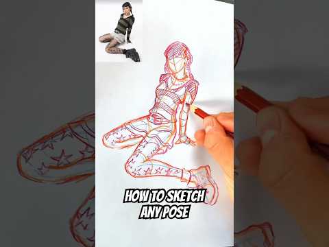 How to Draw any Pose (with photo reference) | Figure Drawing tutorial