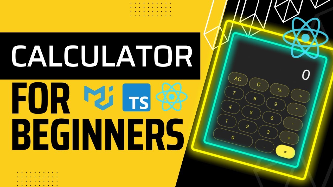 React Calculator for beginners with Typescript and Material UI