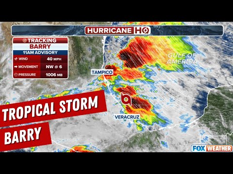 Tropical Storm Barry Forms Off Gulf Coast Of Mexico