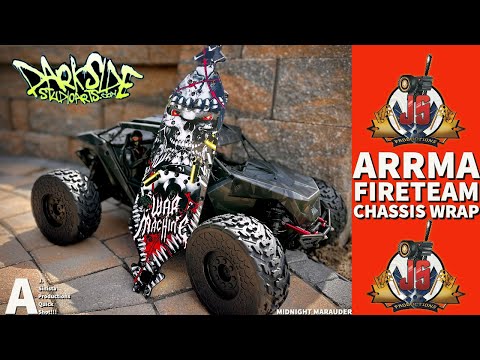 Darkside Studio Arts Arrma Fireteam Chassis Wrap Quick Shot!!!