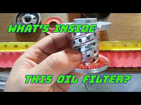 K&N PS-1003 Oil Filter Cut Open