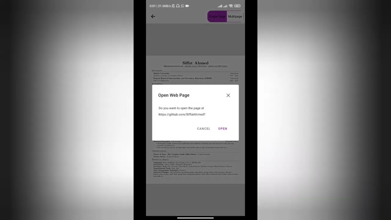 A simple PDF reader in flutter