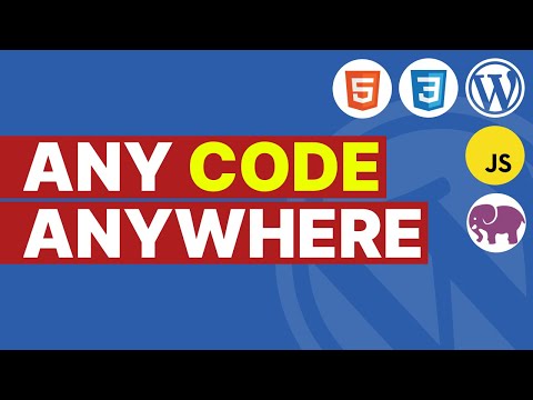 Insert HTML, JS, CSS, PHP Custom Code Anywhere in WordPress | Faster WordPress Development