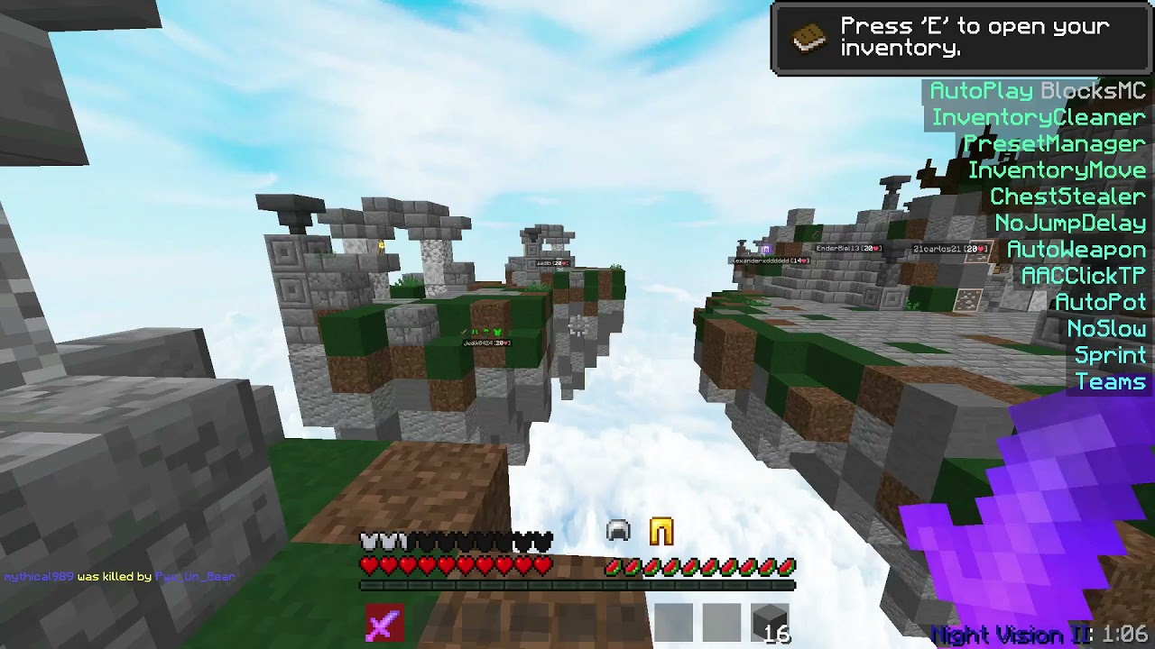 hacking on blocks mc op fly (FDP Client)