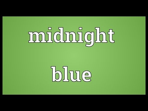 Midnight blue Meaning