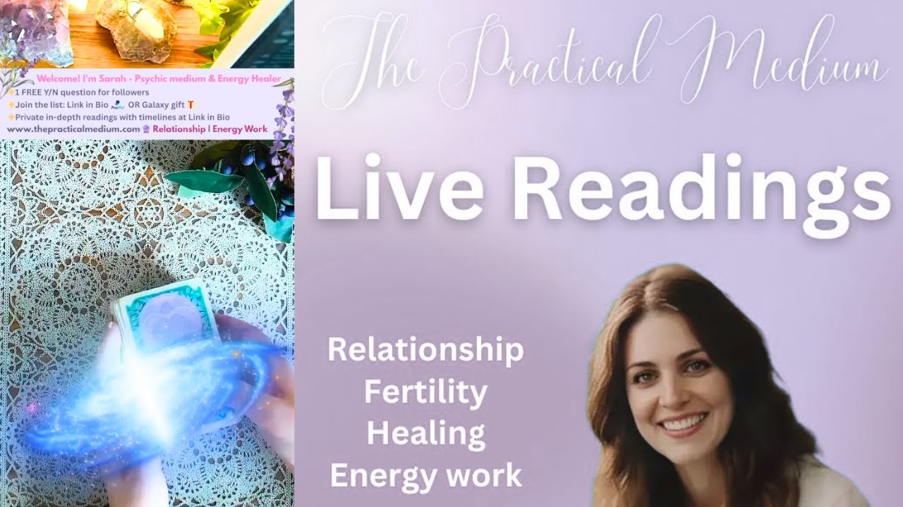 Join Sarah for ✨Free Live Psychic Readings ✨