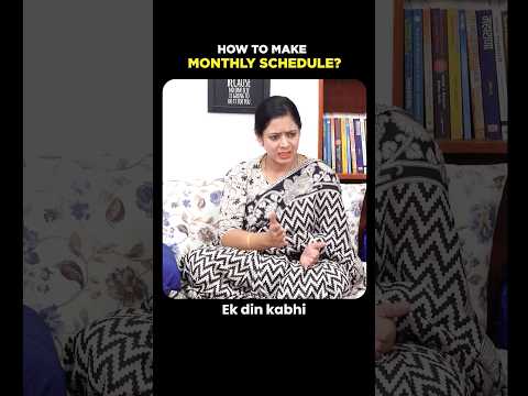 How to make a monthly schedule for UPSC Exam Preparation? #upsc #upscexam #upsc2025 #ias #ips