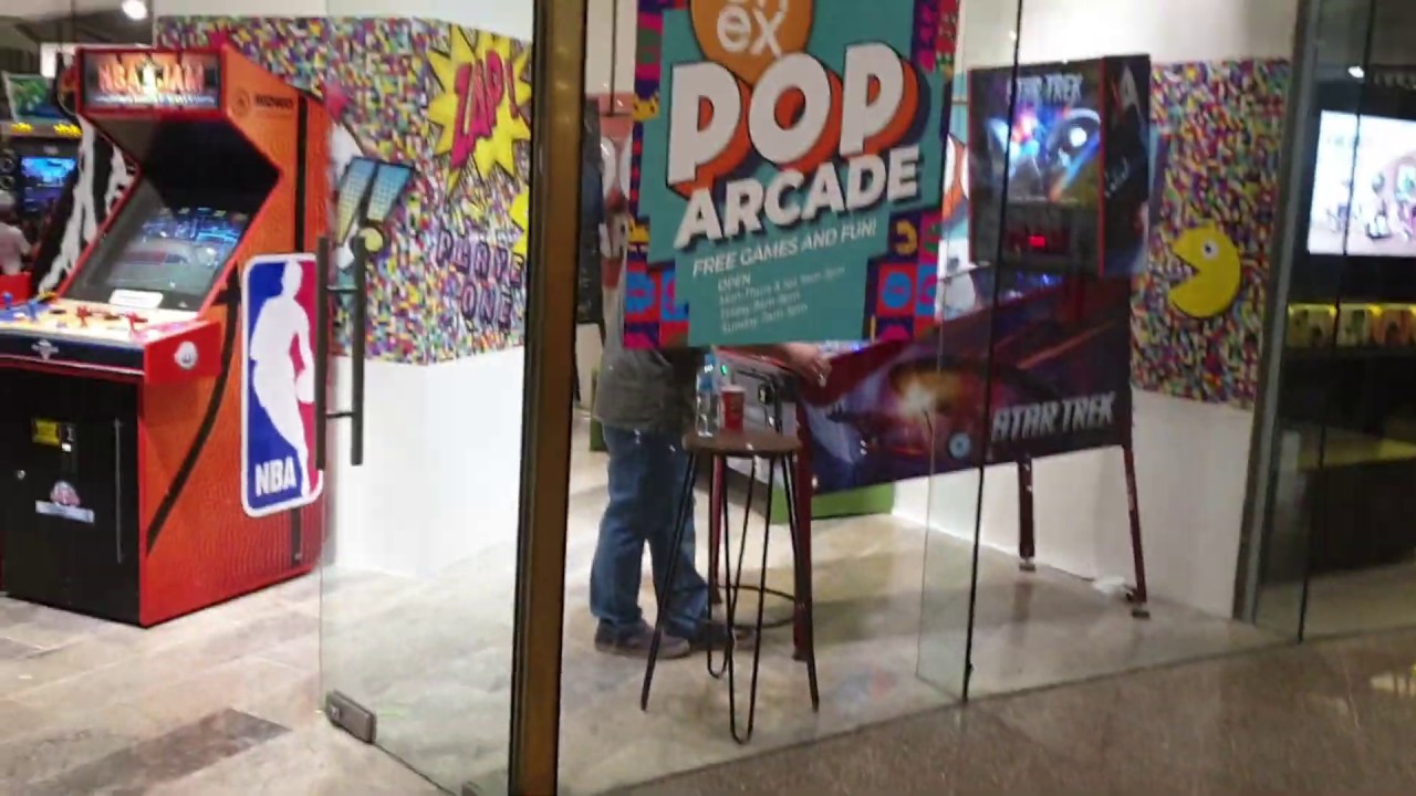 Pac-man breadcrumbs leading to a pop-up arcade