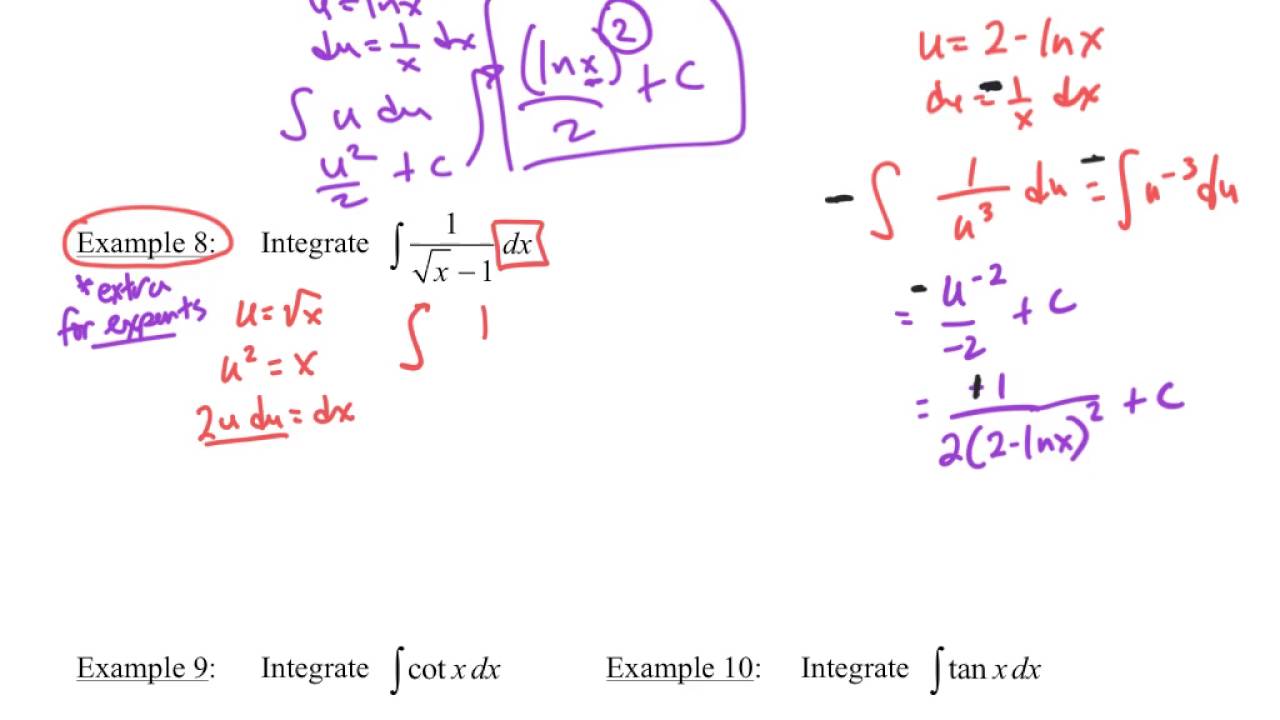 5-5 BC Integration; Natural Logarithm