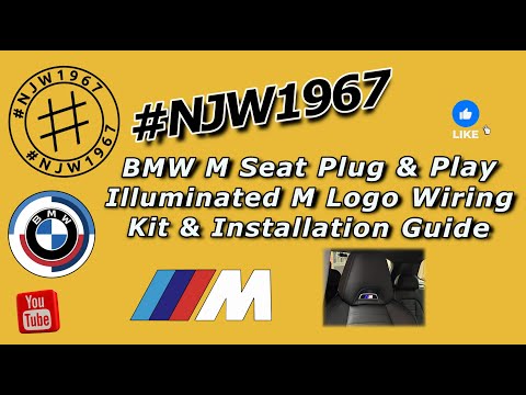 BMW M Wiring Loom Plug & Play M Seat Emblem lighting OE quality + always on Logo for G81 G82 G83