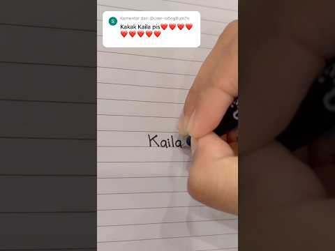 Menulis Nama KAILA | Next nama siapa? #shorts #menulis #handwriting #handlettering #viral #trending