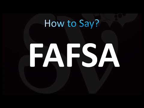 How to Pronounce FAFSA (CORRECTLY!)