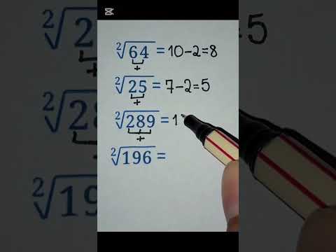 Square and Cube root trick