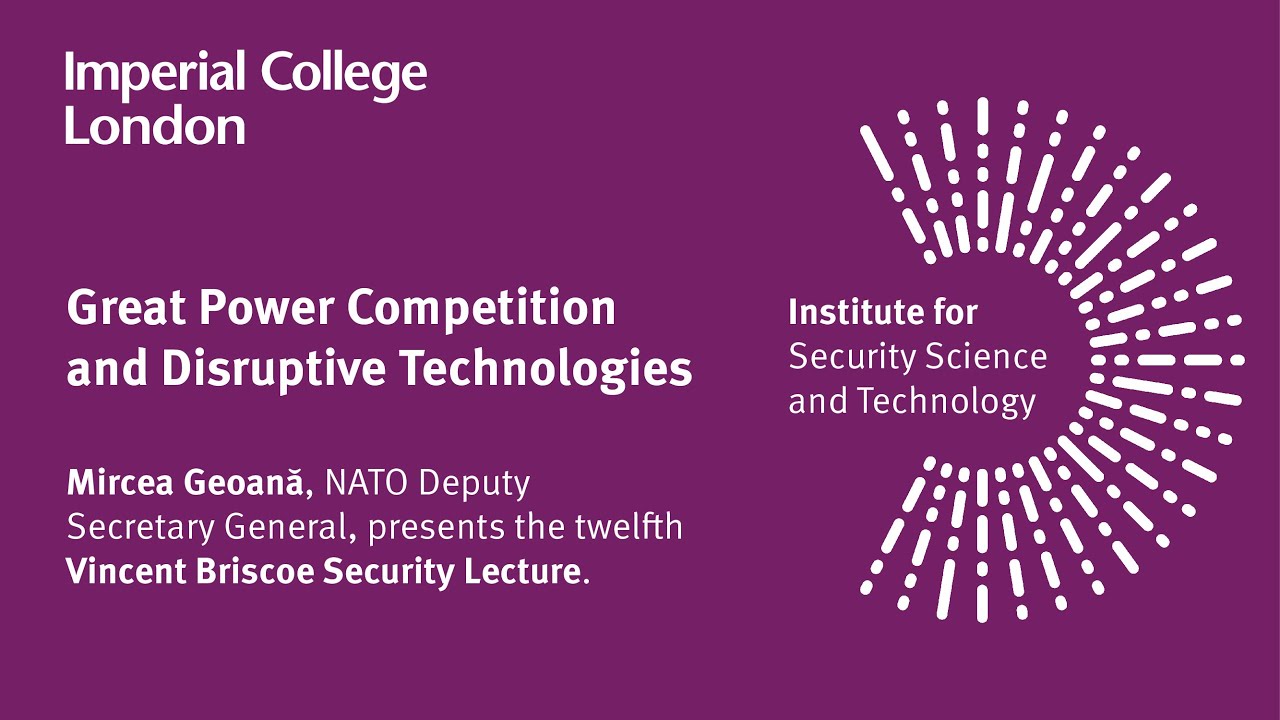 Briscoe Lecture 2022: Great Power Competition and Disruptive Technologies