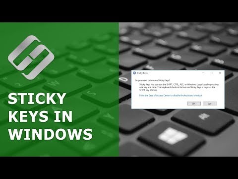 How to Enable Sticky Keys on a Computer or Laptop in Windows 10, 8 or 7 ⌨️💻⚙️